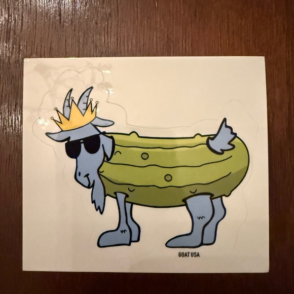 Goat Usa | Other | Goat Usa Pickle Goat Sticker | Poshmark